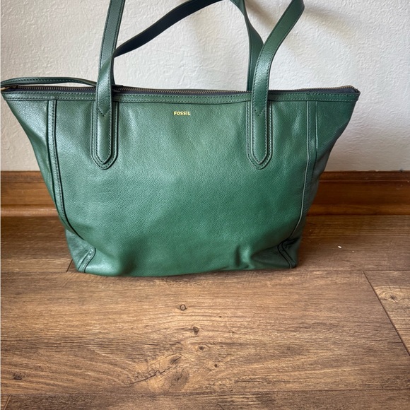Fossil | Bags | Fossil Green Leather Tote Versatile Everyday Bag | Poshmark